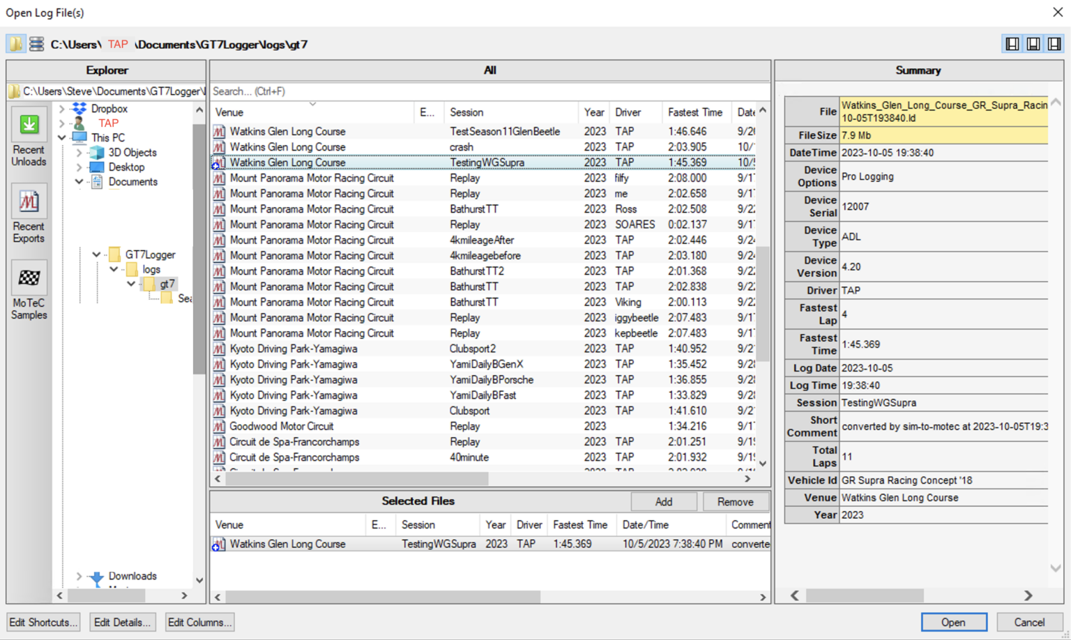 Getting started with telemetry in Gran Turismo 7 | Aero League Racing